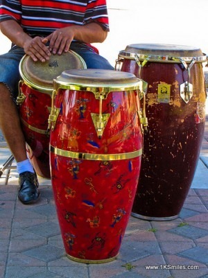 conga drum drums red - 1K Smiles